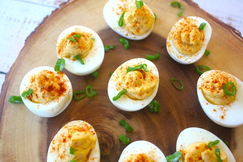 Sriracha Deviled Eggs - A Li'l Bit of Spice