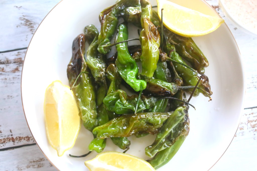 Blistered Shishito Peppers - A Li'l Bit of Spice